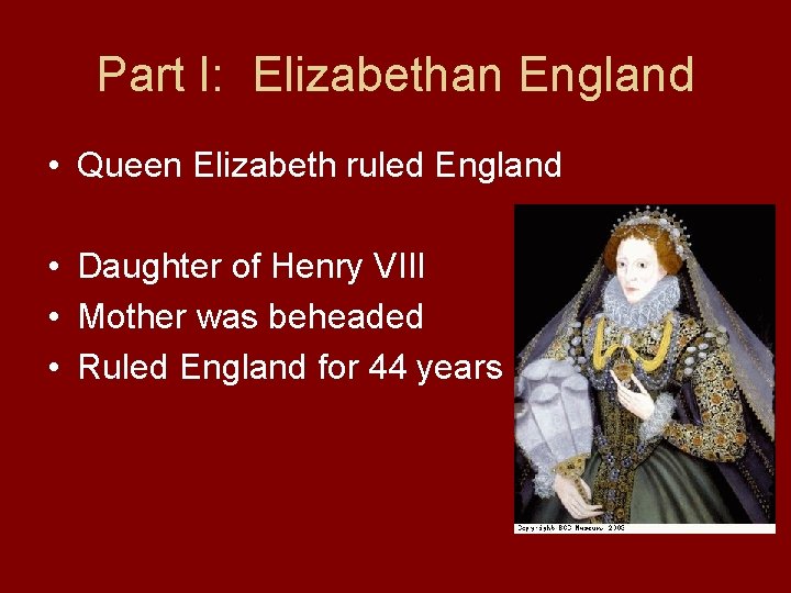 William Shakespeares Hamlet Part I Elizabethan England Queen