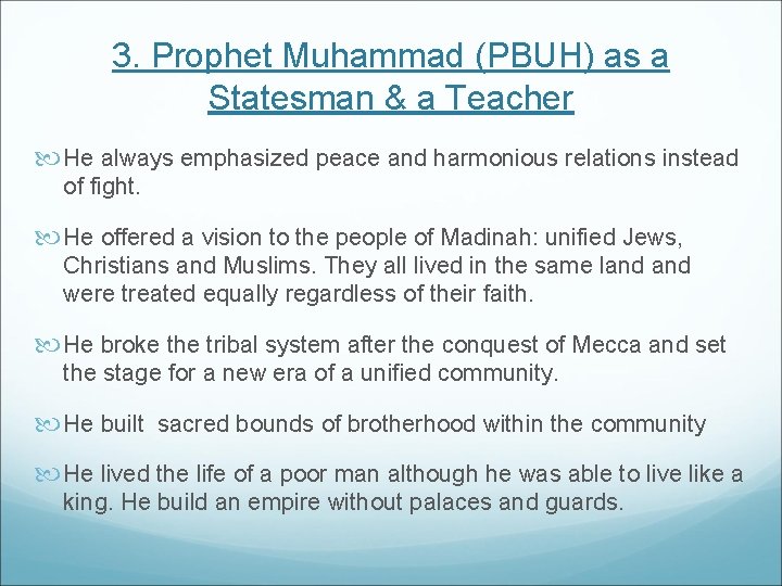 Brief Story of Prophet Muhammad PBUH 1 As