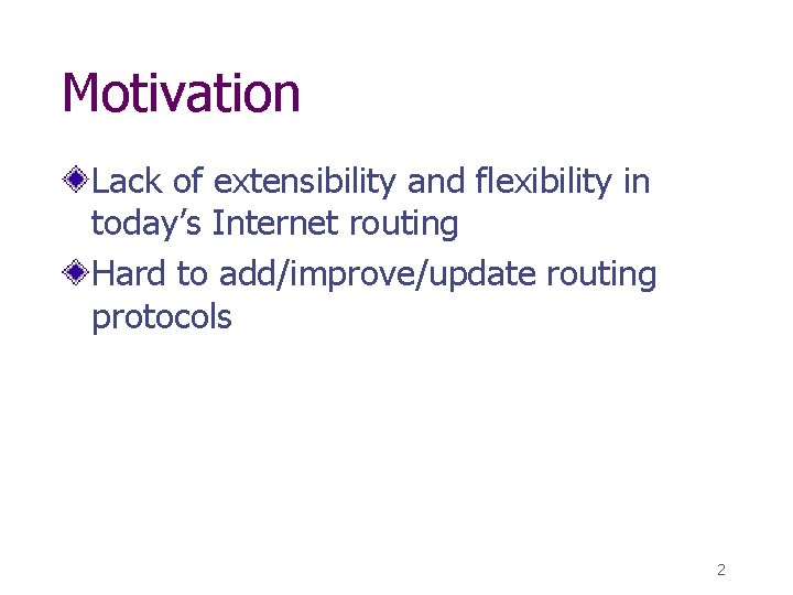Declarative Routing Extensible Routing With Declarative Queries Boon