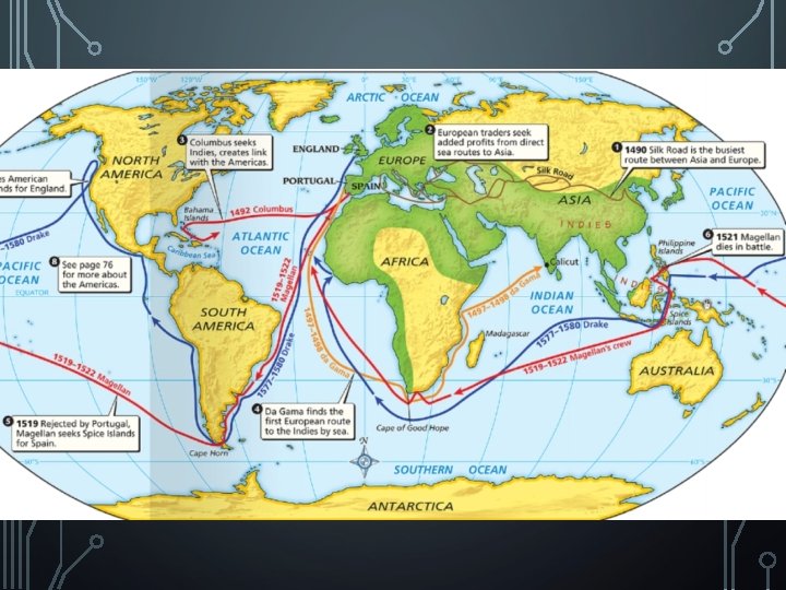 Chapter 15 Summary Europeans began exploring the oceans