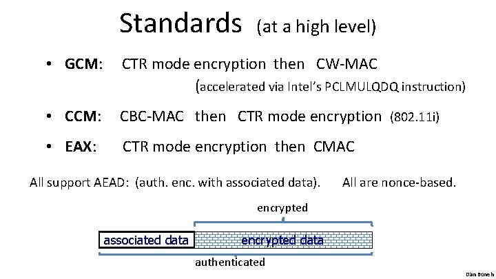 Online Cryptography Course Dan Boneh Authenticated Encryption Constructions