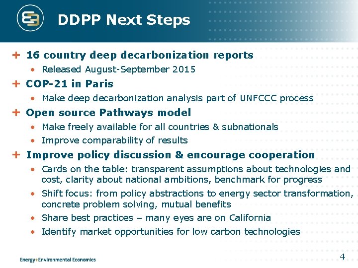 Deep Decarbonization Pathways in CA US World Main