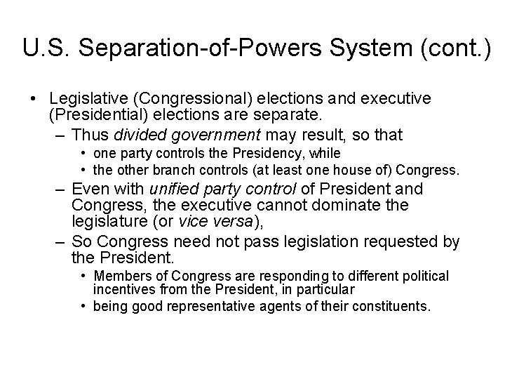 CONGRESS AS A LEGISLATIVE ASSEMBLY STRUCTURE AND PROCESS