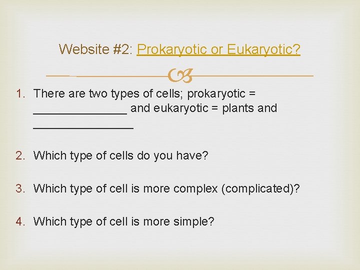 Cells Webquest Complete the following internet research save