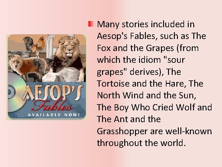 AESOP S FABLES Aesops Fables or Aesopica refers