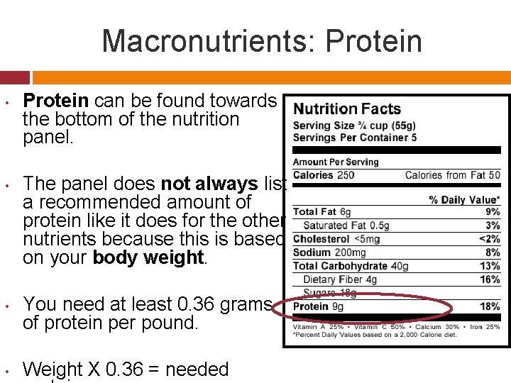 FOOD LABELS Food Labels Food labels help us