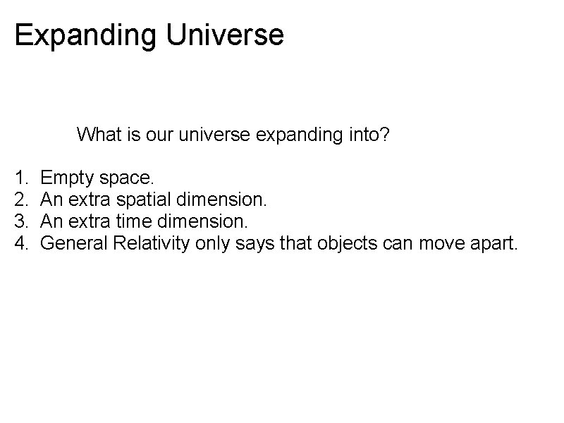 Expanding Universe Robert Nemiroff Michigan Tech U Physics