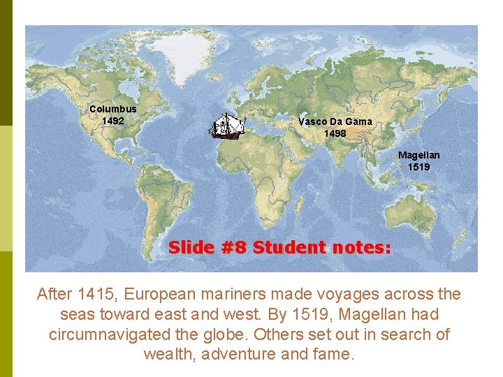 Cultural Diffusion and the Columbian Exchange Patterns of
