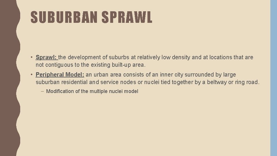 13 3 WHY DO URBAN AREAS EXPAND INTRO