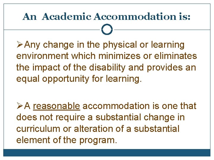 Transition To College Accommodations for Students With Disabilities