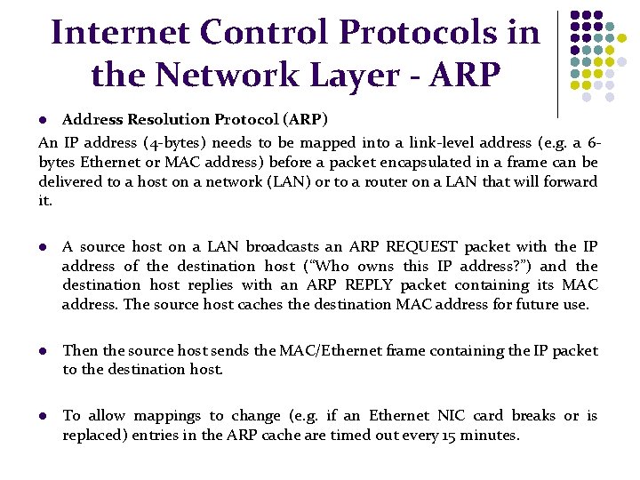 Network Layer Subnetting and Control Protocols Dr Sanjay