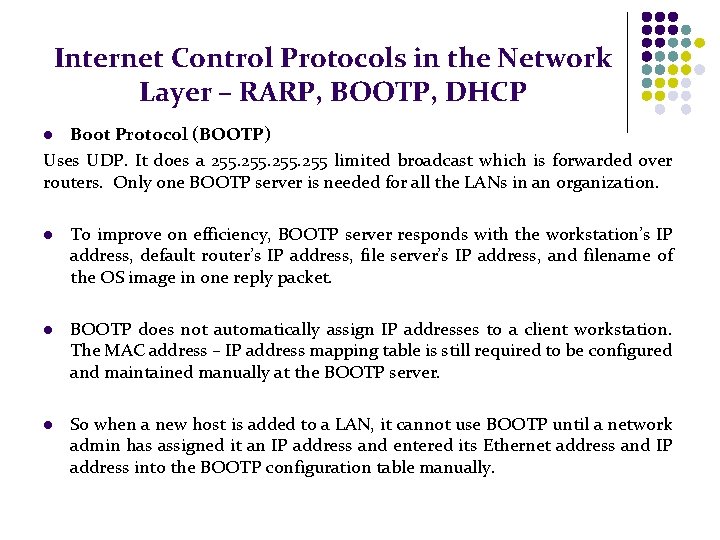 Network Layer Subnetting and Control Protocols Dr Sanjay