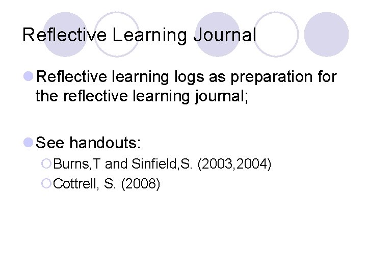 Research for Evidence Based Learning Dawn River Active