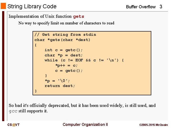 Buffer Overflows Buffer Overflow 1 Many Of The 6297