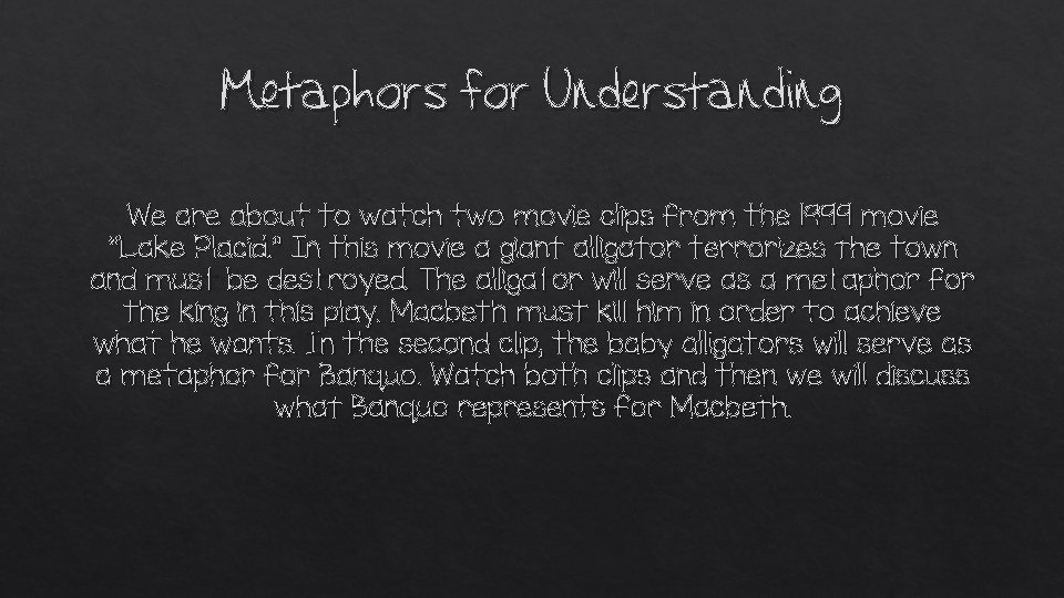 The Tragedy of Macbeth Lesson 5 Activator Two