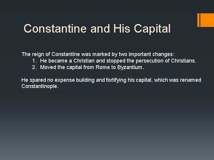 The Byzantine Empire Chapter 10 Section 1 Constantinople