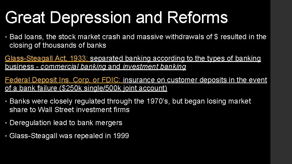 The American Banking System The 1 st Bank