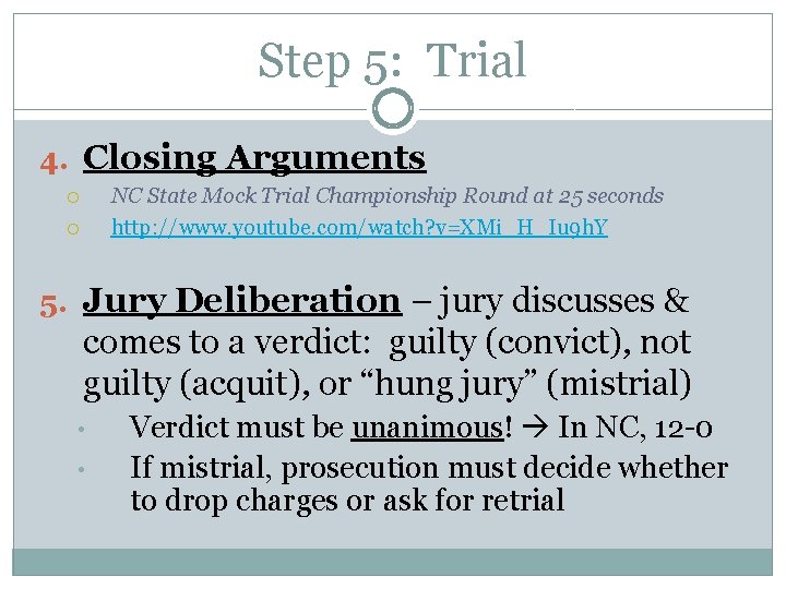 Criminal Procedure Process Basic Courtroom Vocabulary Probable Cause