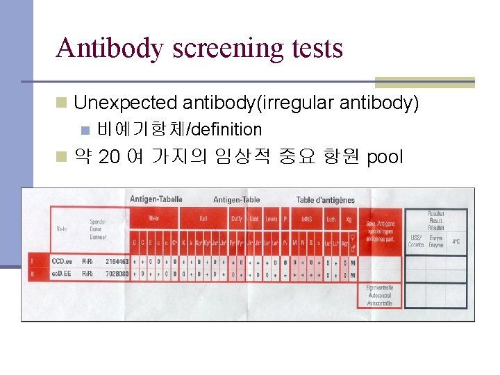 Blood Bank Blood Donation Tests n ABO Rh