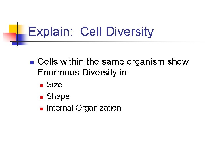The Cell The basic unit of life TAKS
