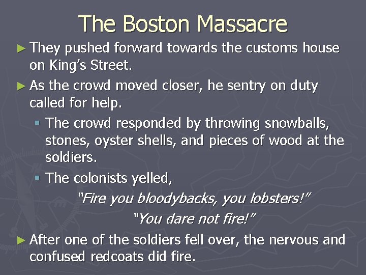 Building Colonial Unity Chapter 5 Lesson 2 Trouble