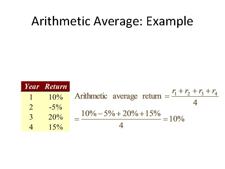 Slides Set Two Risk and Return BASICS Key