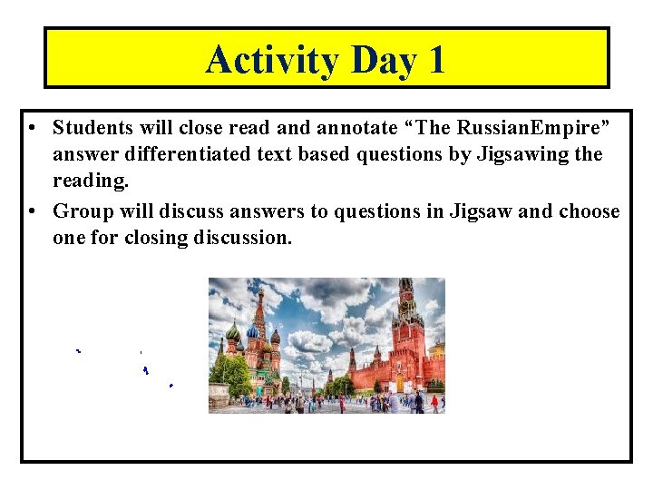 Unit 5 The Byzantine Empire Lesson 2 Russia