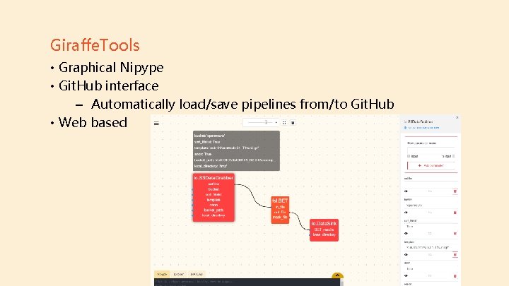 Giraffe Tools A web application for shareable data