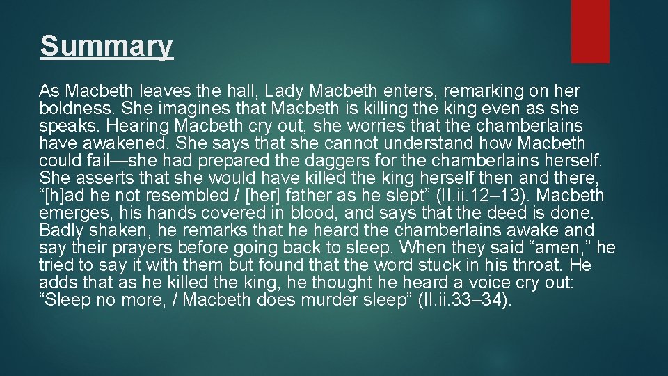 Act 2 Scene 1 Summary Banquo and his