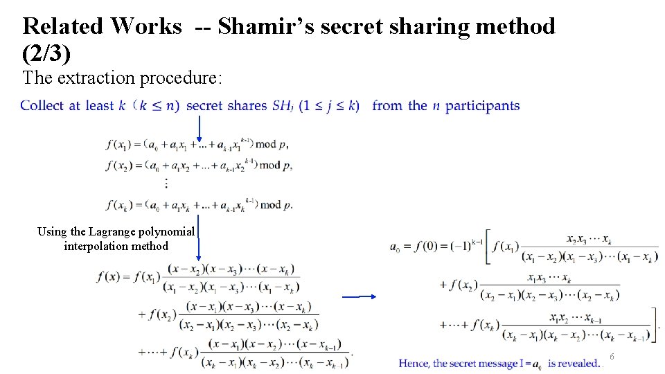 Adopting secret sharing for reversible data hiding in