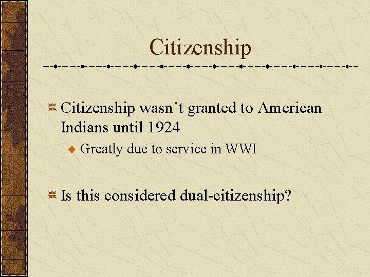 Indian Nations Tribal Sovereignty and Tribal Government American