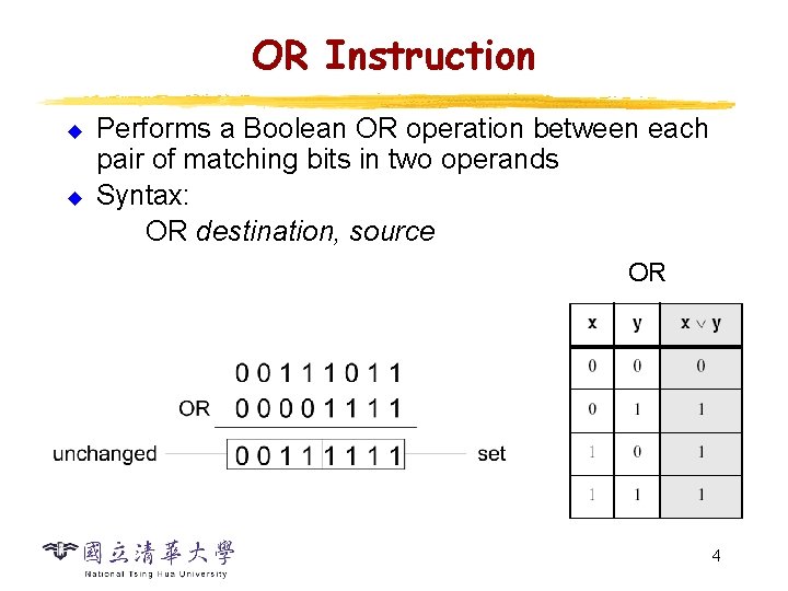 CS 2422 Assembly Language and System Programming Conditional