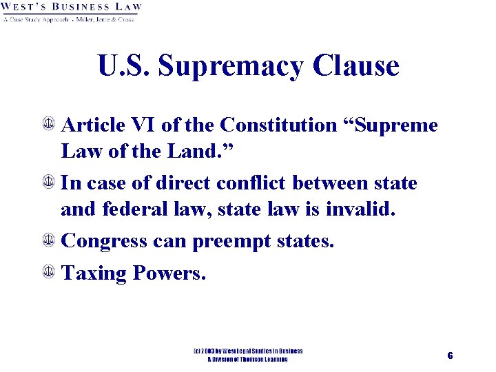 Chapter 4 Constitutional Authority to Regulate Business History