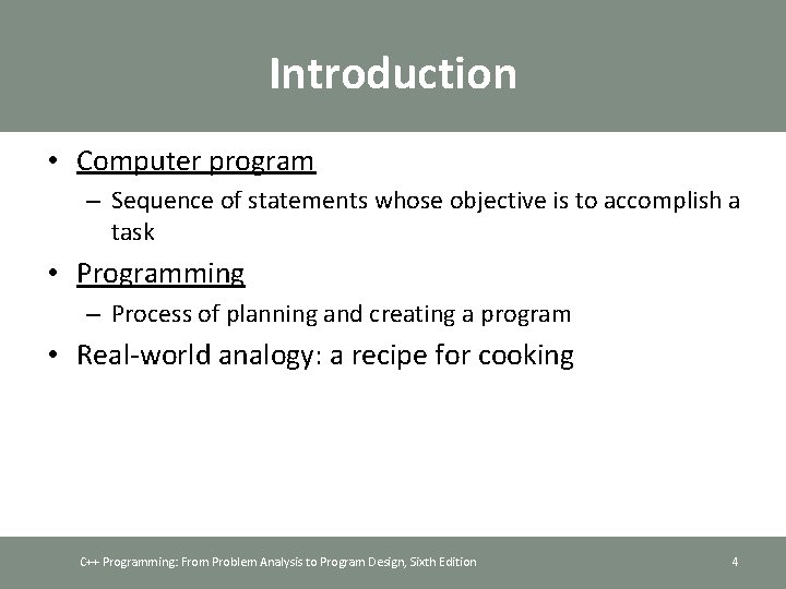 Chapter 2 Basic Elements of C Objectives In