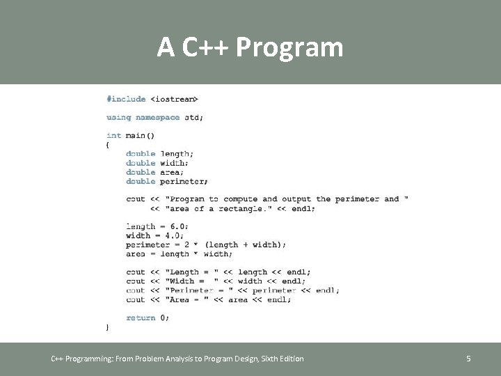 Chapter 2 Basic Elements of C Objectives In