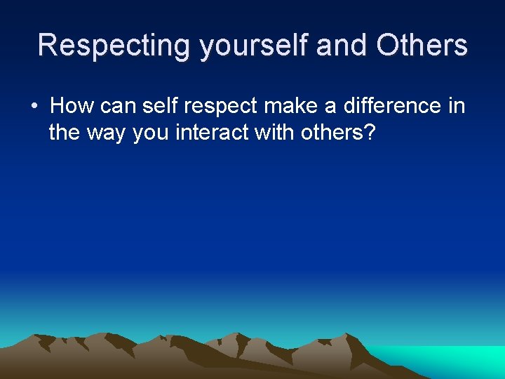 Healthy Relationships Chapter 6 Definitions Relationship A bond