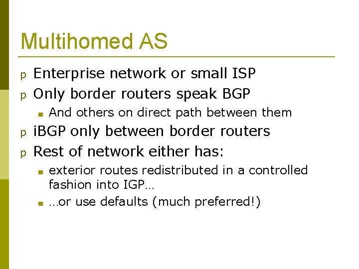 BGP Protocol Configuration Af NOG Border Gateway Protocol
