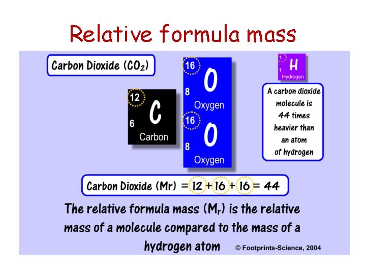 Quantitative Chemistry Foundation tier You must be able