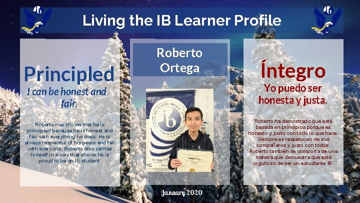 Living the IB Learner Profile As IB Learners