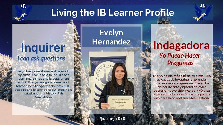 Living the IB Learner Profile As IB Learners