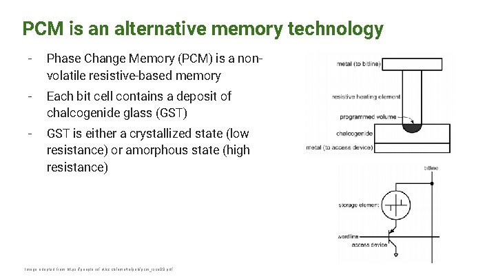 Architecting Phase Change Memory as a Scalable DRAM