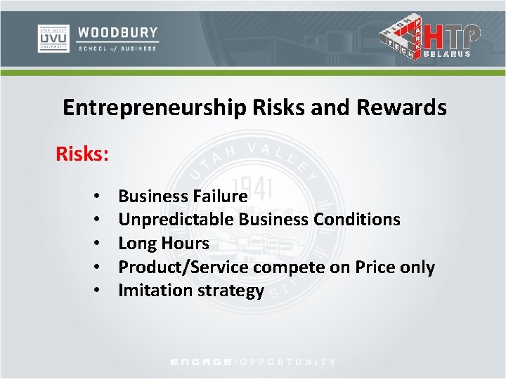 TEACHING AND ENCOURAGING ENTREPRENEURSHIP AND INNOVATION Belarus ...