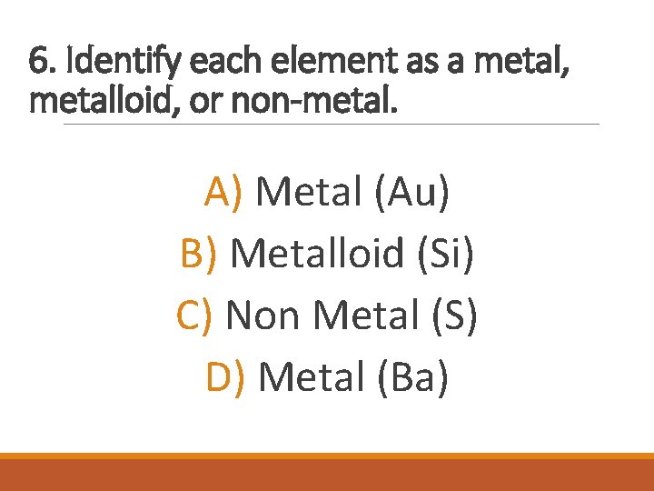 Chapter 6 THE PERIODIC TABLE 1 Introduction Activity