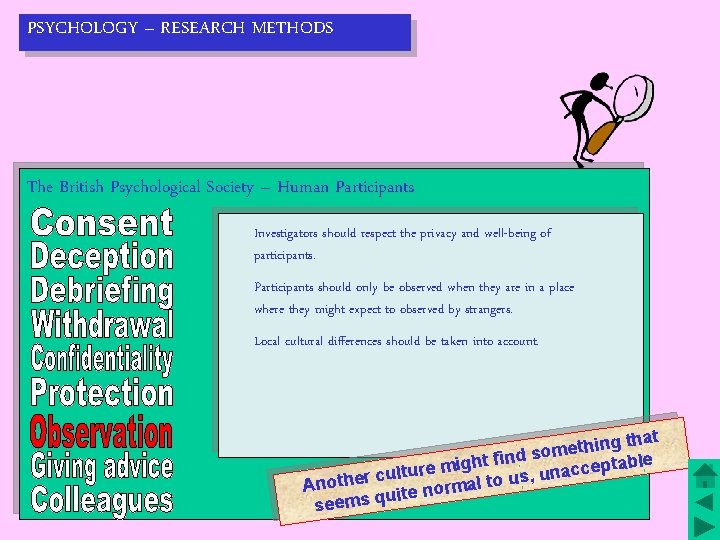 PSYCHOLOGY RESEARCH METHODS Ethical Guidelines The British Psychological