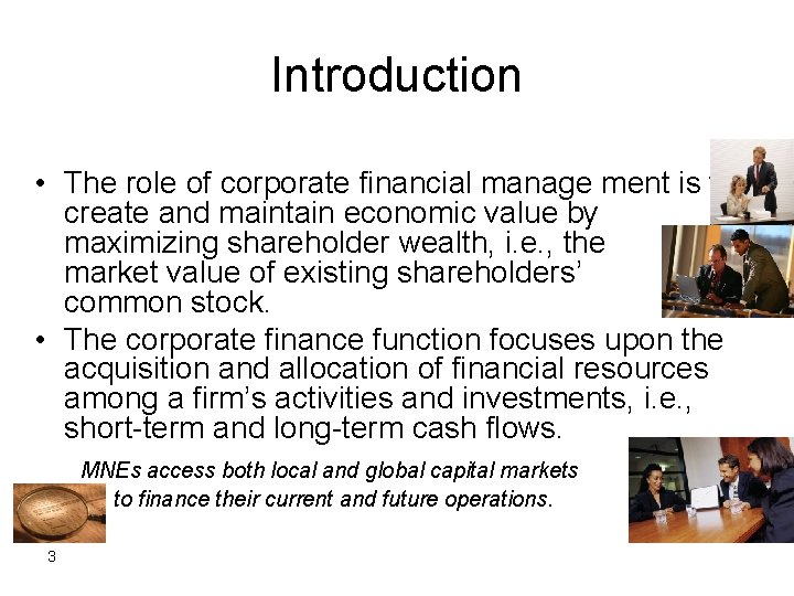 International Business Chapter Nineteen The Multinational Finance Function