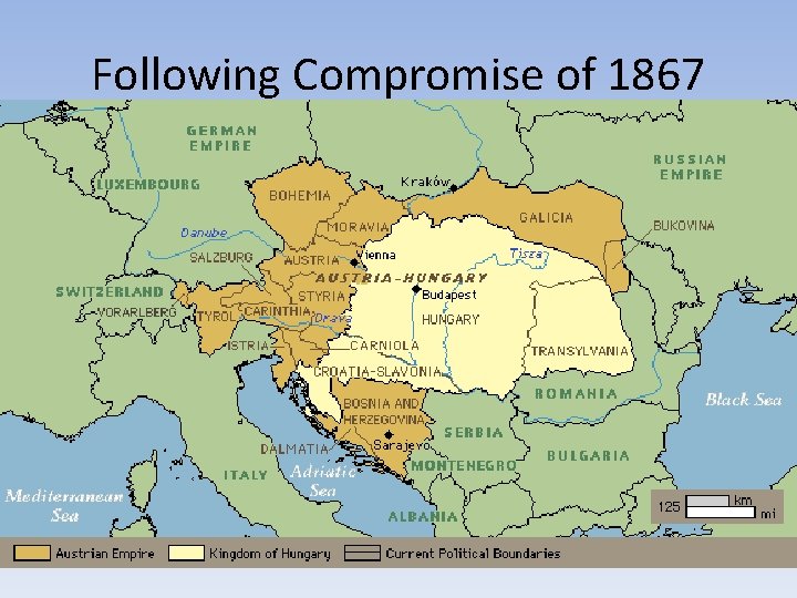 Nationalism Divides Austrian Empire And Ottoman Empire Balkan