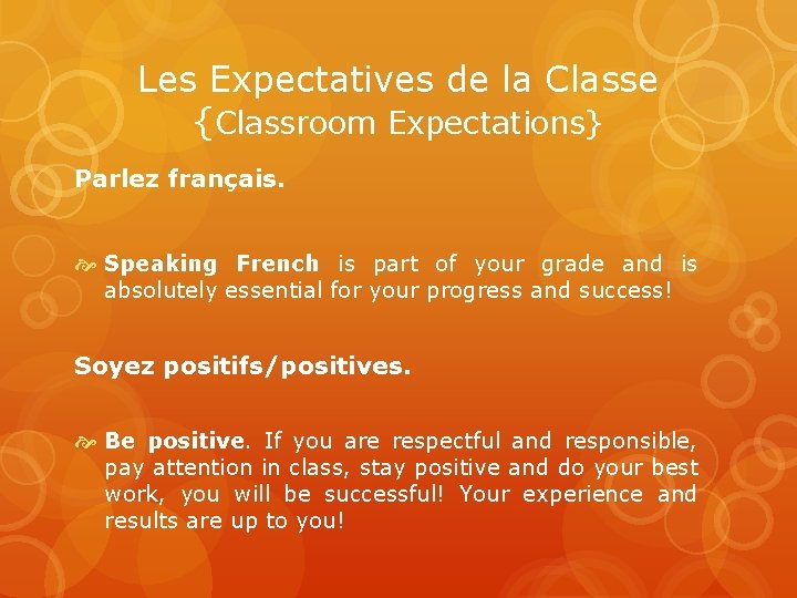 Bienvenue la classe de franais Monsieur Welch Franais