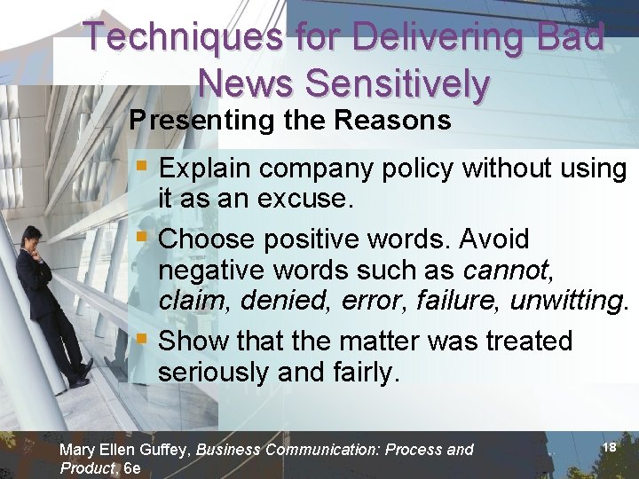 Chapter 10 Negative Messages Business Communication Process and