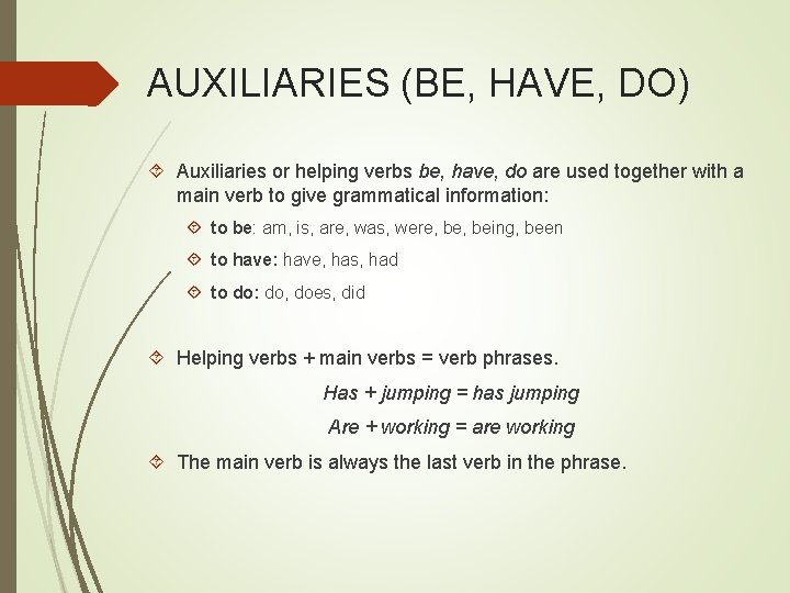 ALL ABOUT VERBS GRAMMAR SUMMARY WHAT IS A