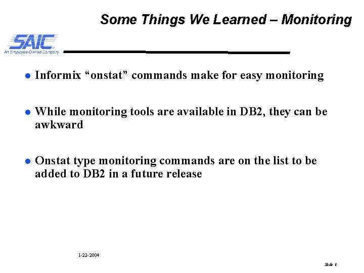 Informix and DB 2 an SQL Perspective 1